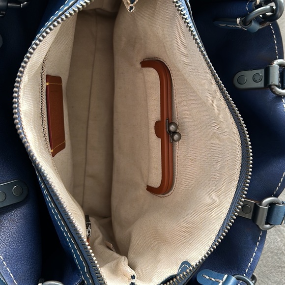 Coach | Bags | Nwt Coach 941 Rogue 36 In Blue Suede | Poshmark
